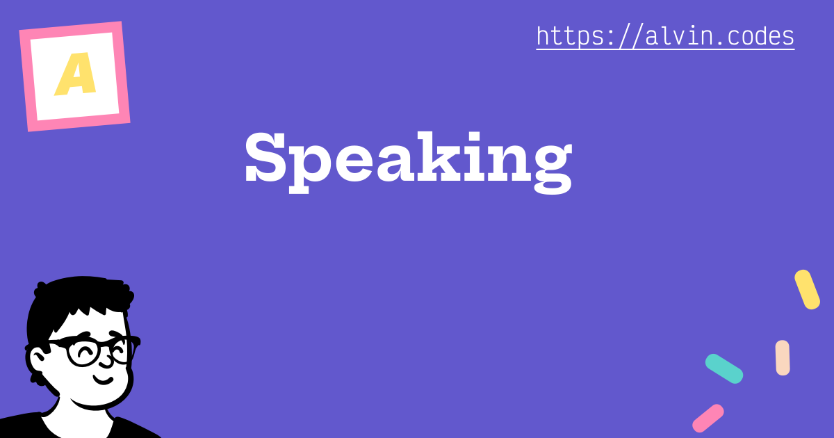 Speaking - Alvin Bryan